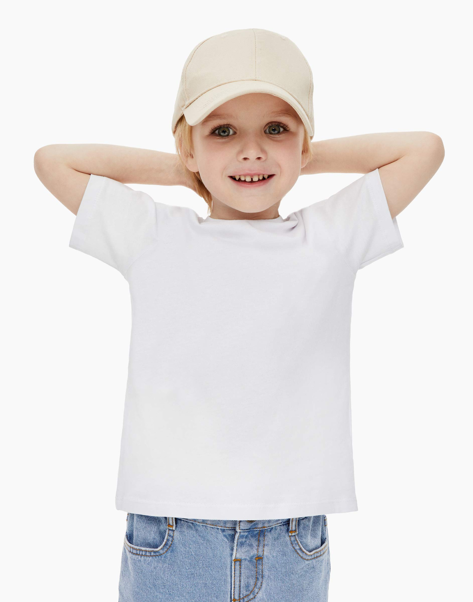 Белая базовая футболка Standard из тонкого джерси для мальчика ...