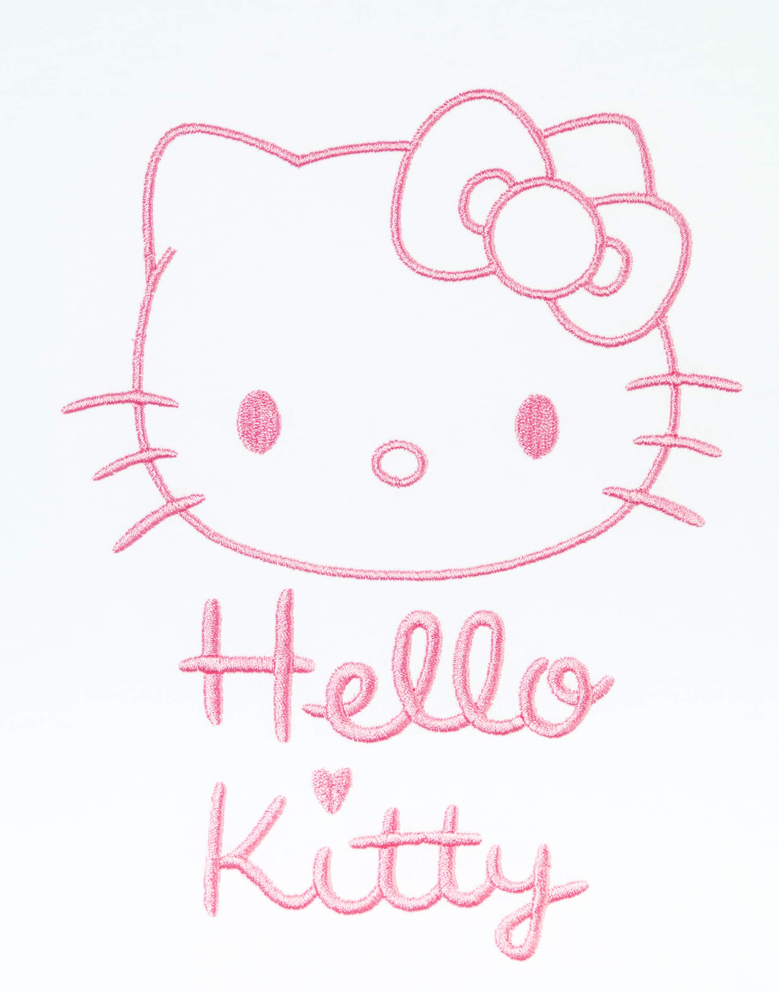 Белая футболка oversize с вышивкой Hello Kitty для девочки GKT023854-1 ...