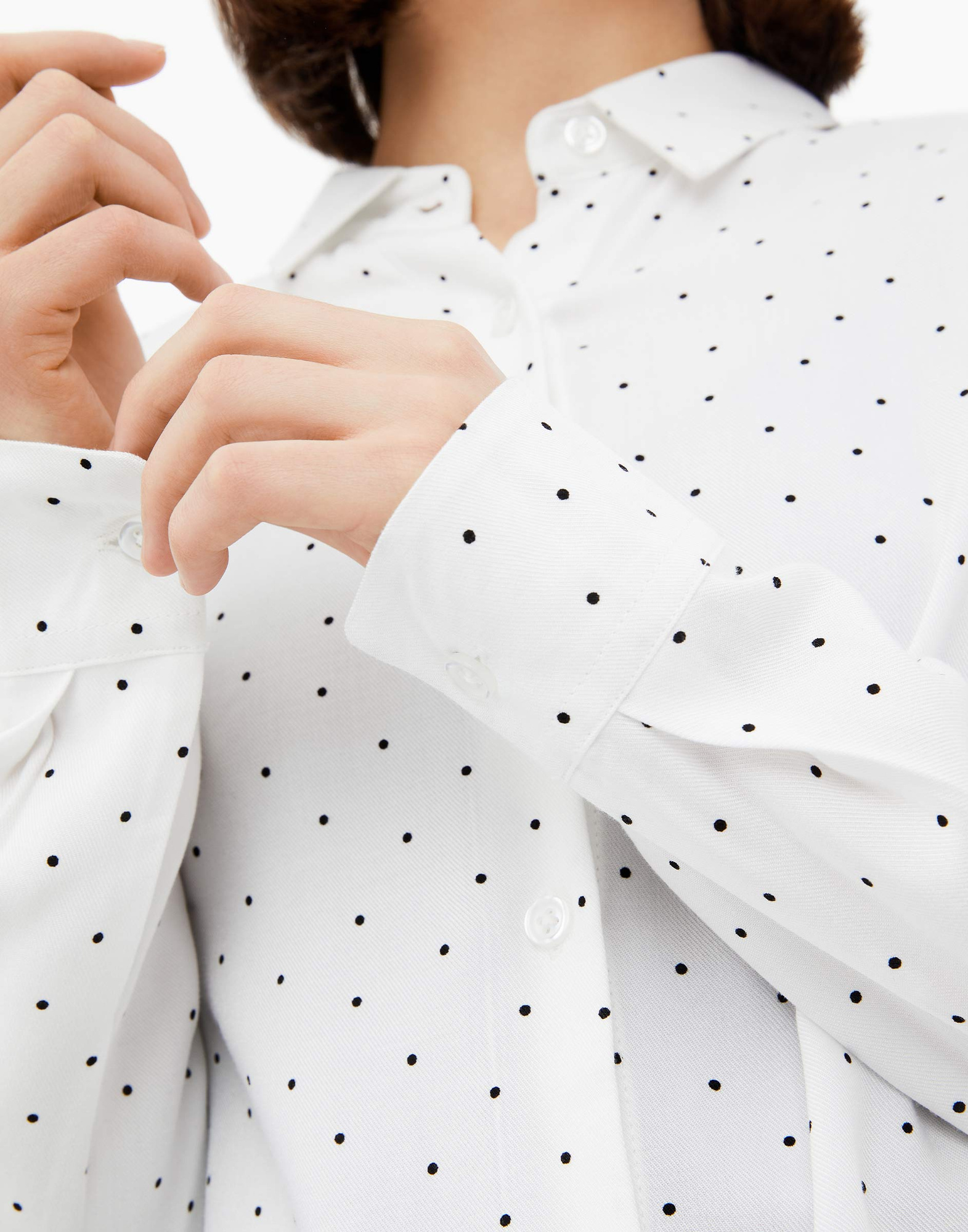 Белая рубашка в горошек GWT002890-3 купить по цене от 499 рублей с ...