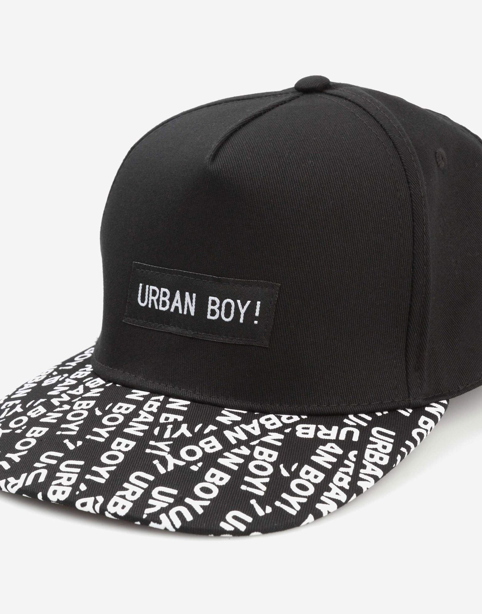 Черная бейсболка с надписью URBAN BOY BAS003296-2 купить по цене от 199 ...