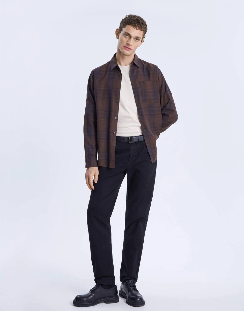 Чёрные брюки Slim BPT003908-2 размер 46