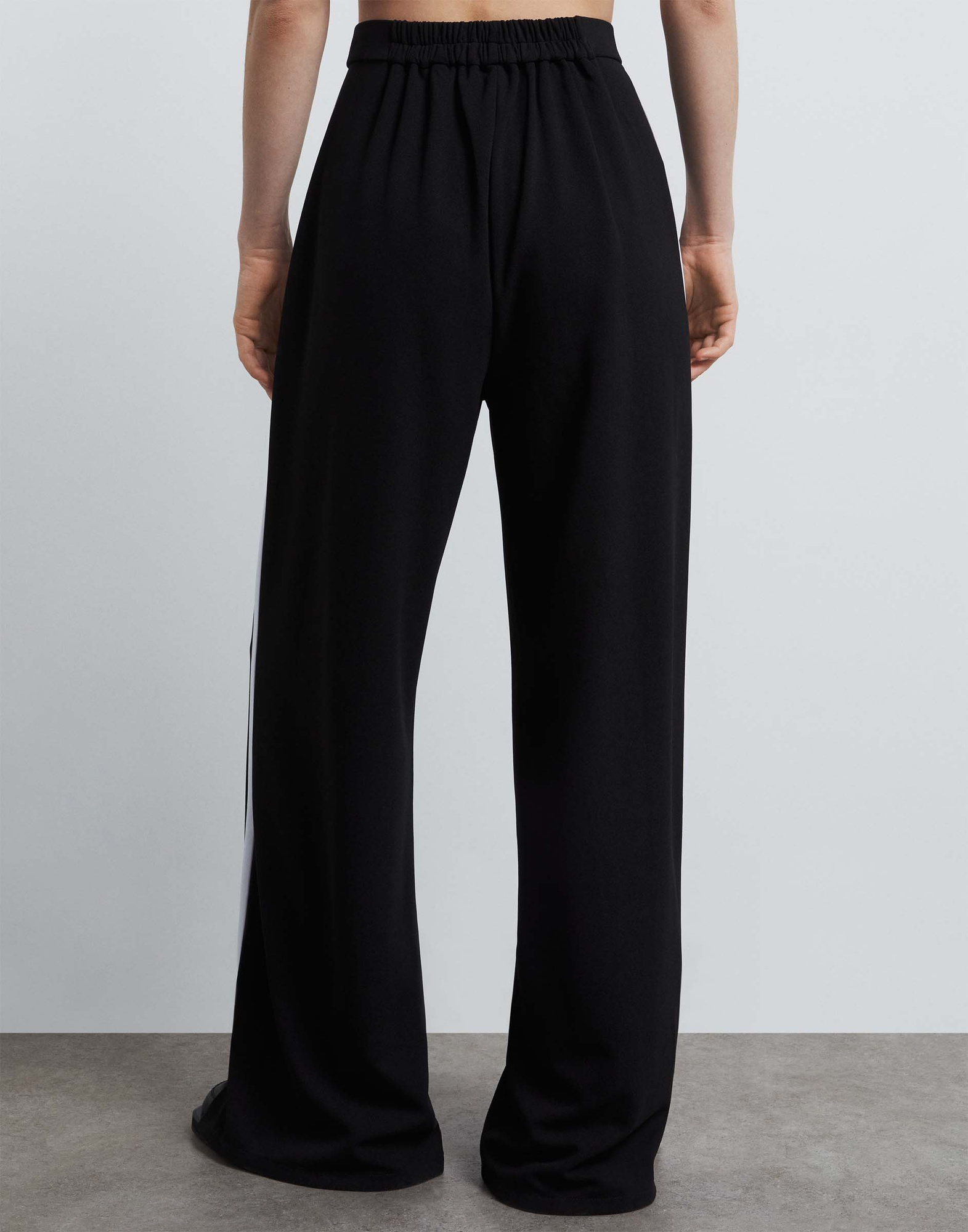 Чёрные брюки Wide leg колор-блок GPT009882-2 купить по цене от 649 ...