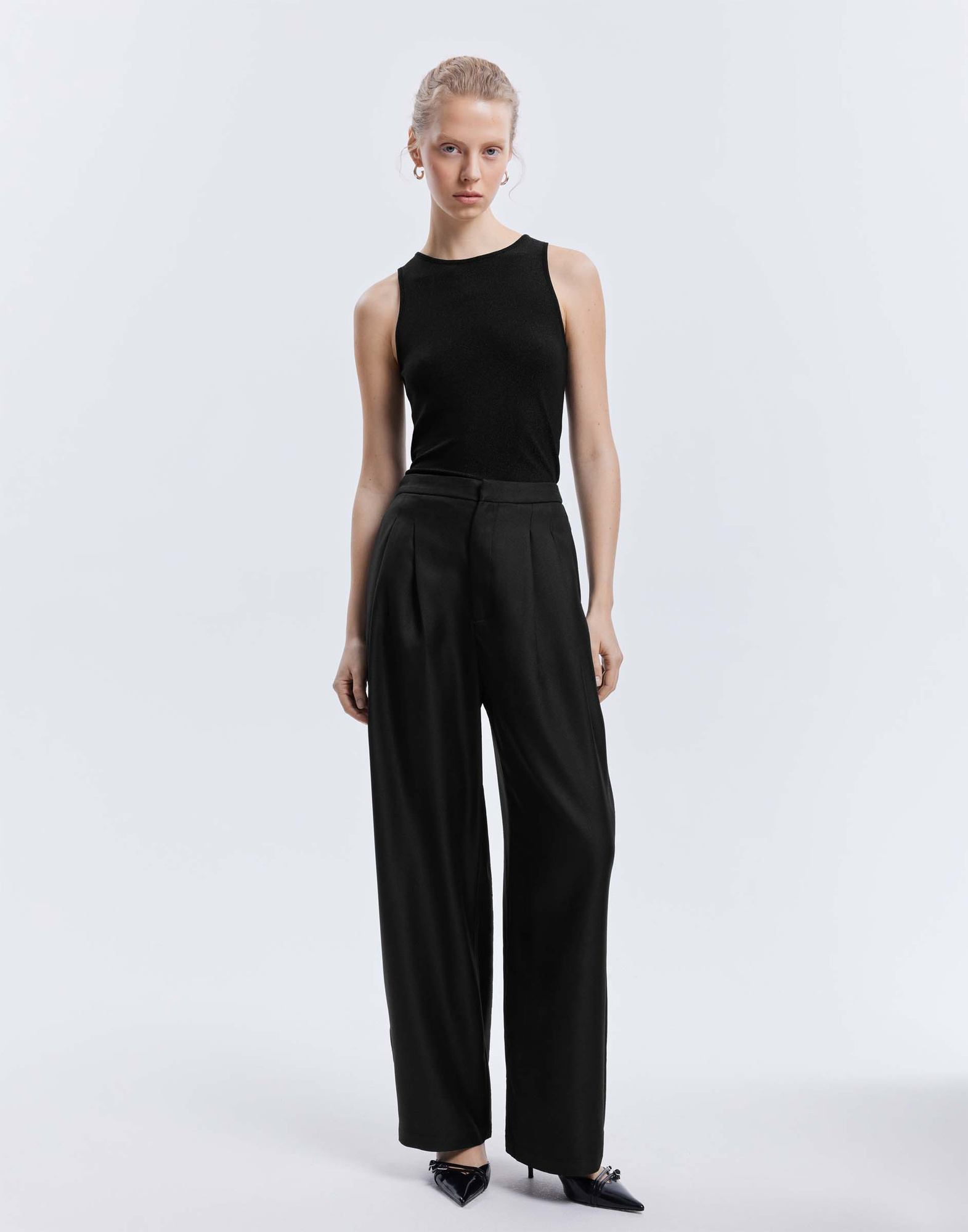 Чёрные брюки Wide leg GPT010379-2 купить по цене от 599 рублей с ...