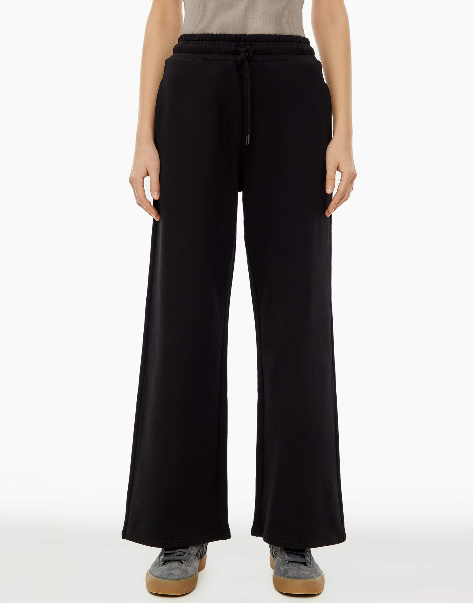 Чёрные спортивные брюки Wide leg женские GAC020441-2 купить по цене от ...