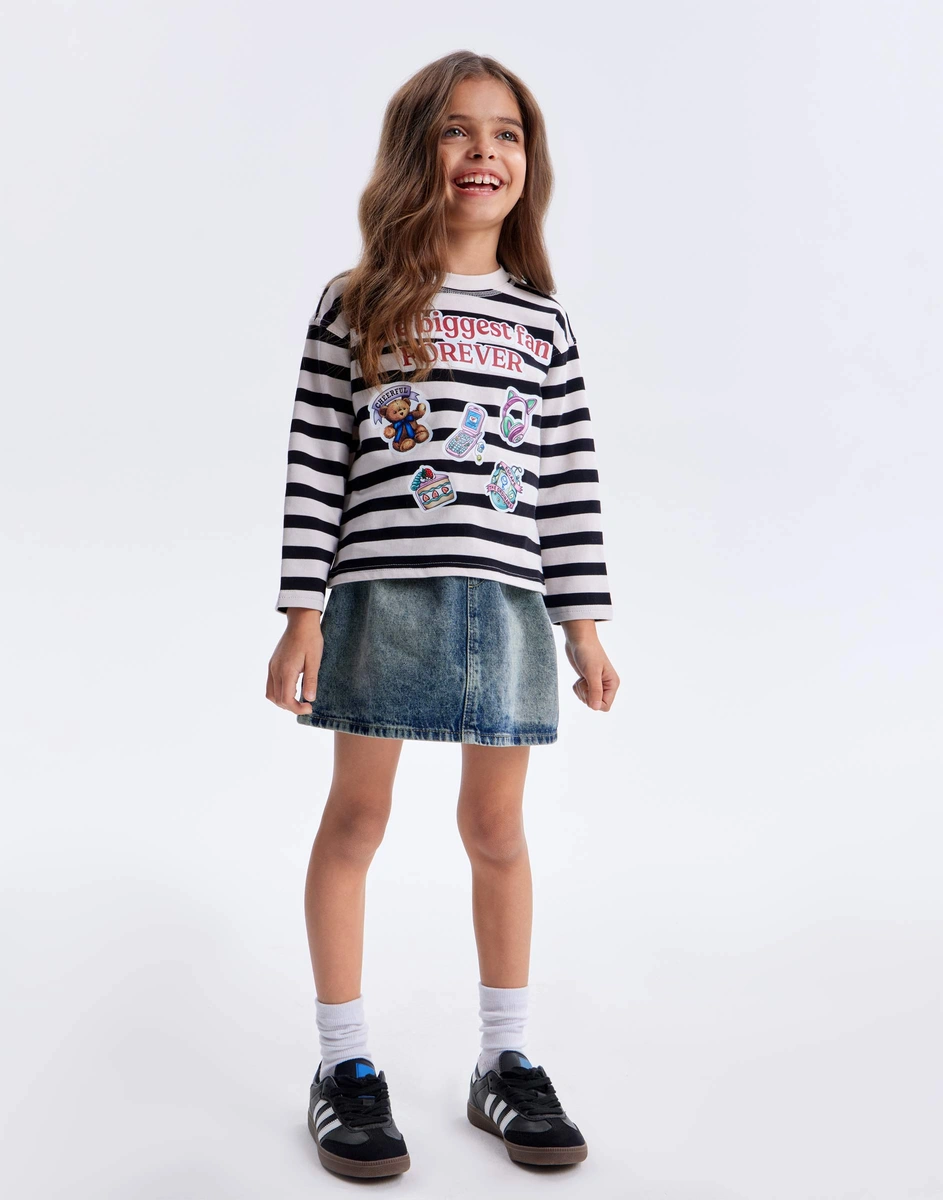 Джинсовая юбка Paperbag для девочки GSK019423-1 купить по цене от 499 ...