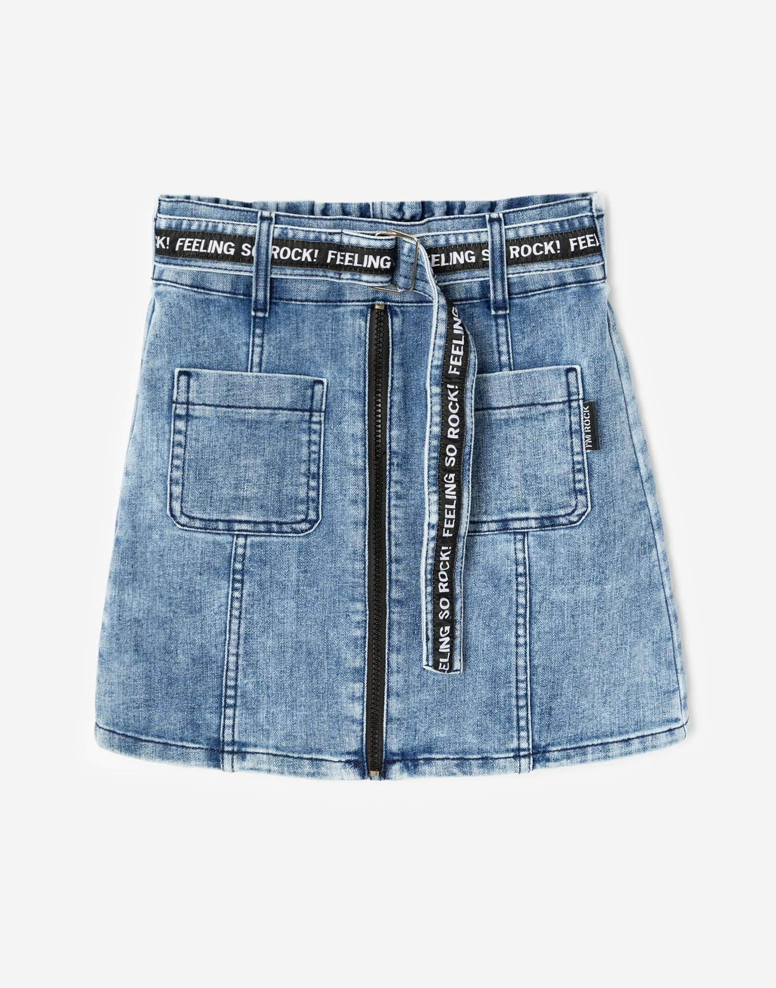 Джинсовая юбка с поясом для девочки GSK014431-1 купить по цене от 549 ...