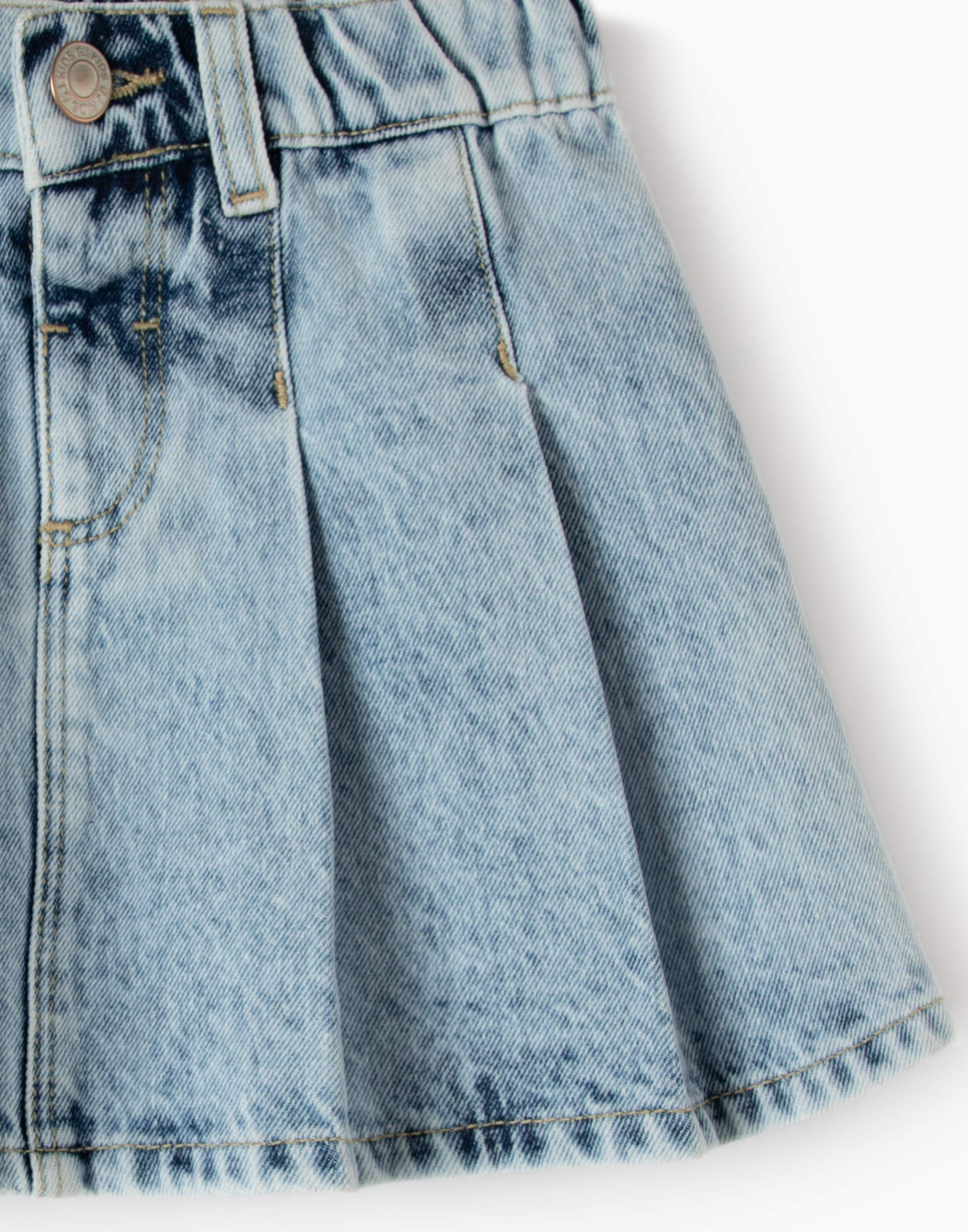 Джинсовая юбка со складками для девочки GSK017290-1 купить по цене от ...