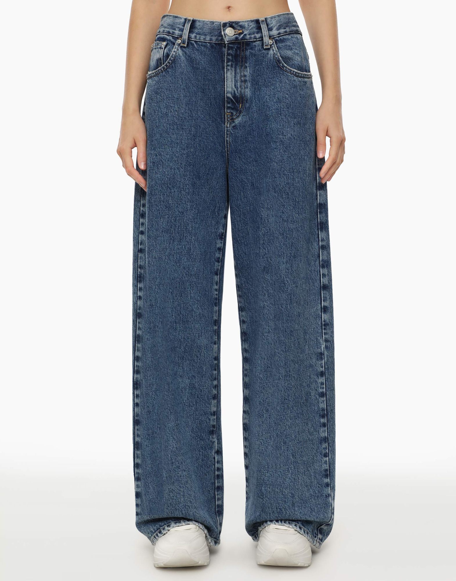 Джинсы Paris Wide leg с высокой посадкой GJN030655-1 купить по цене от ...