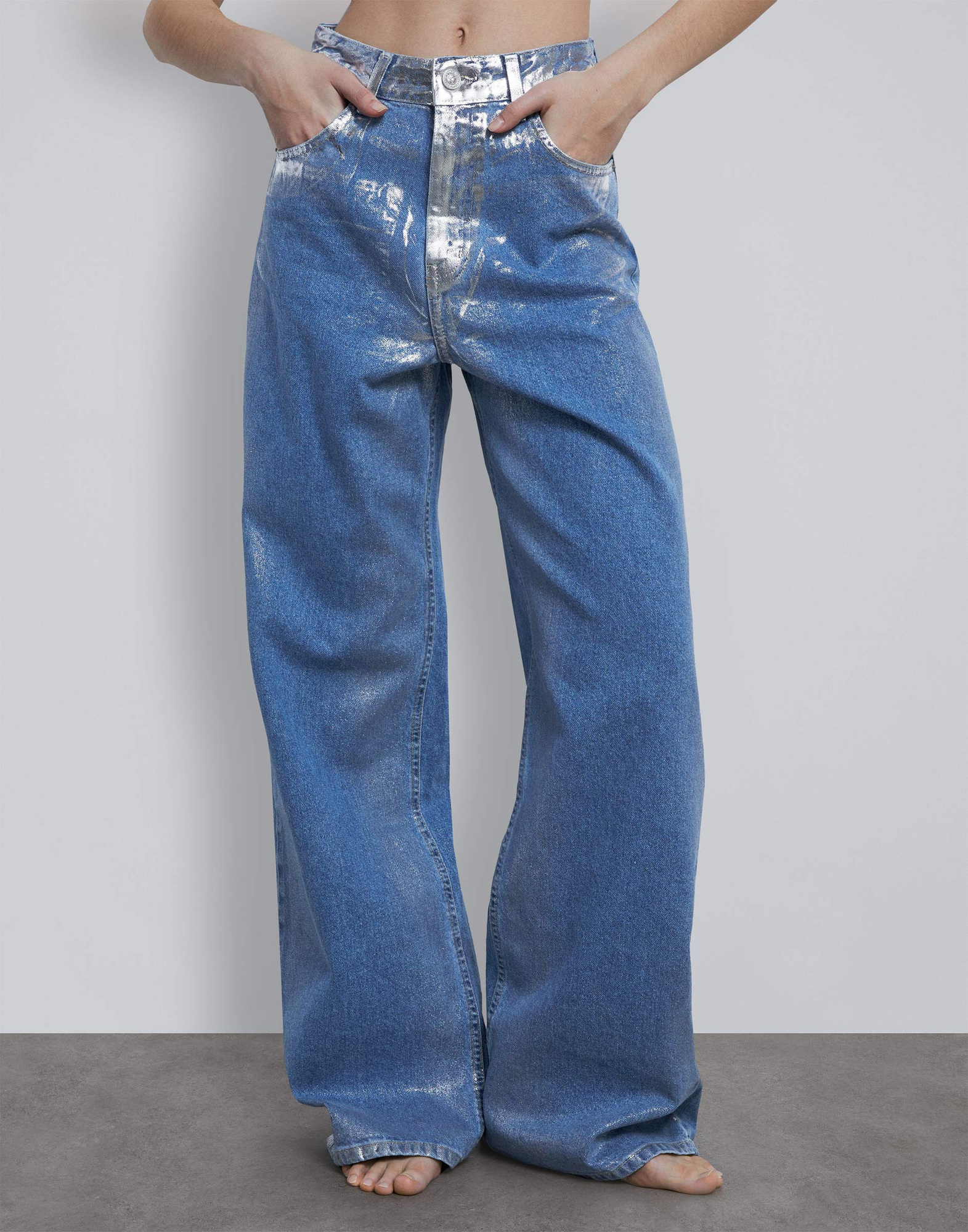 Джинсы Paris Wide leg с высокой посадкой GJN032698-1 купить по цене от ...