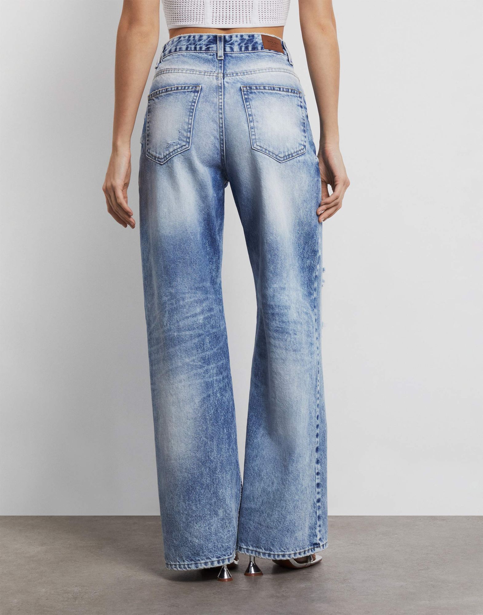 Джинсы Wide leg GJN032972-2 купить по цене от 649 рублей с доставкой по ...