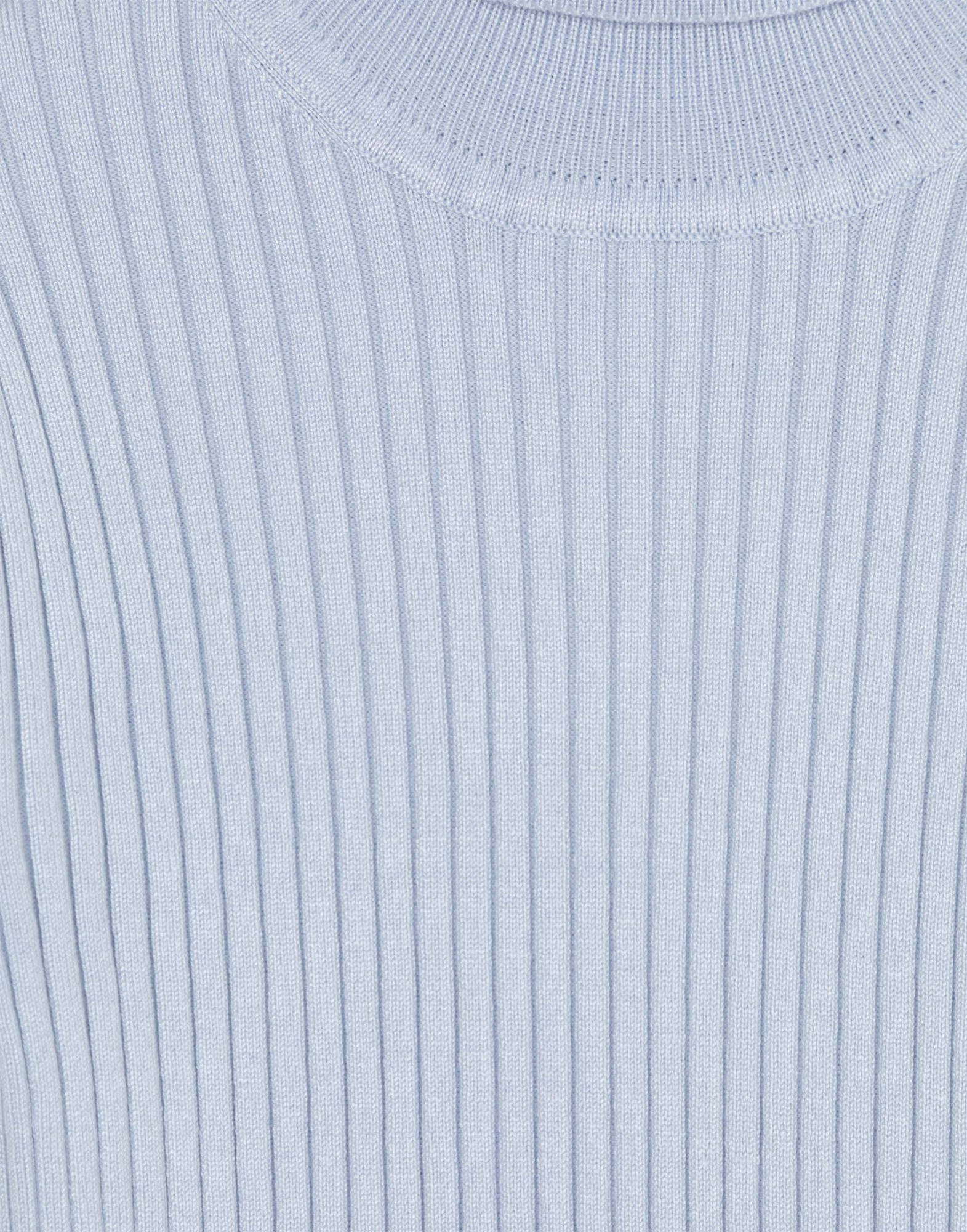Голубая водолазка в рубчик с воротником гольф GSW008121-2 купить по ...