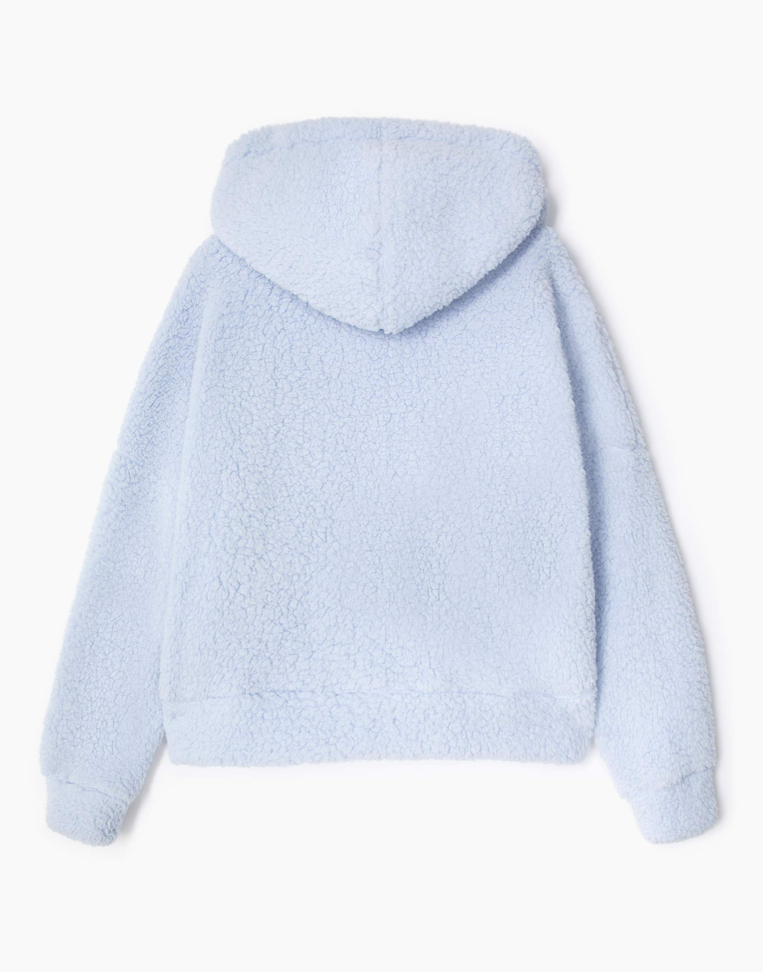 Голубое худи oversize из искусственного меха для девочки GAC020979-3 ...