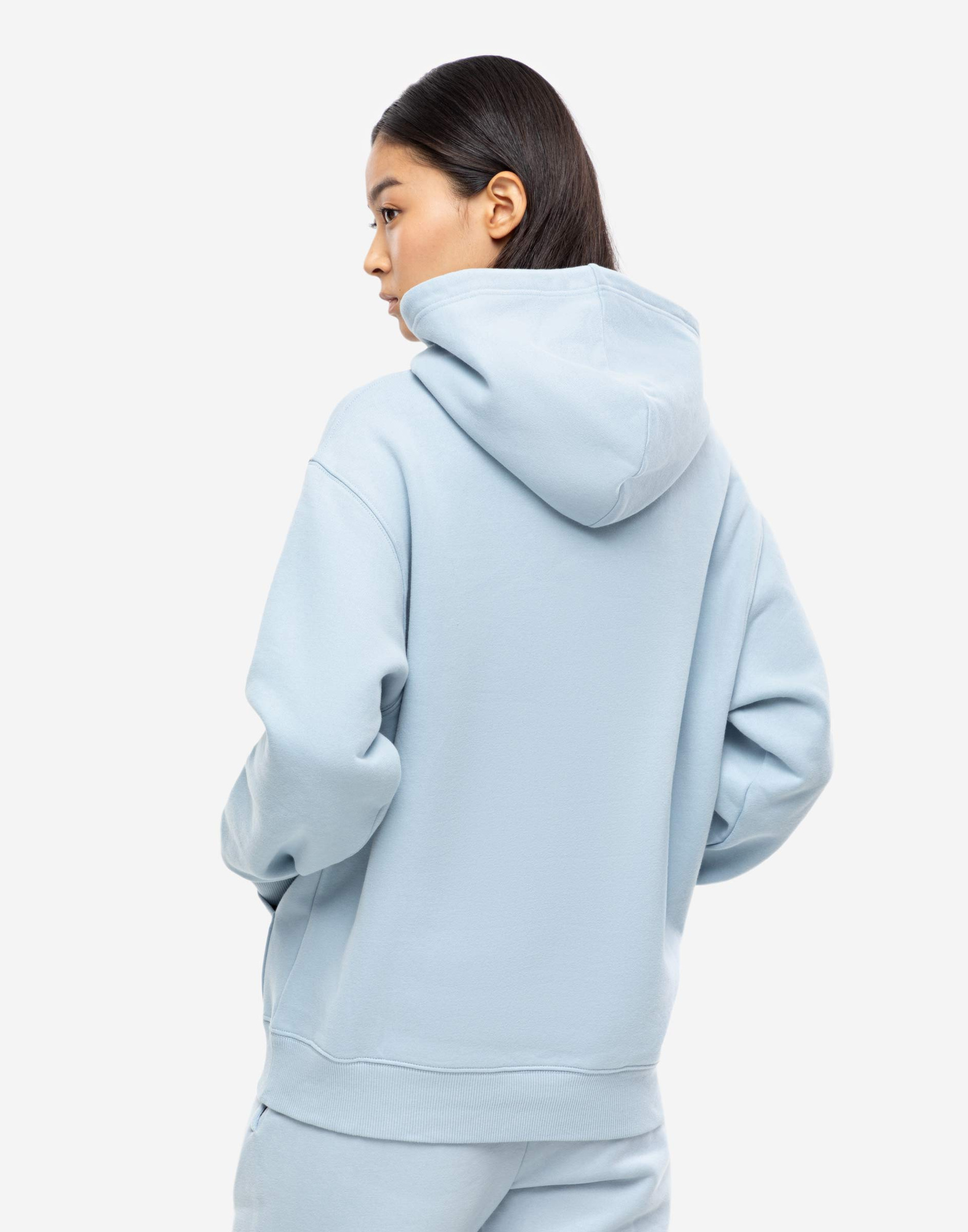 Голубое худи oversize с вышивкой Center of attention GAC019455-2 купить ...