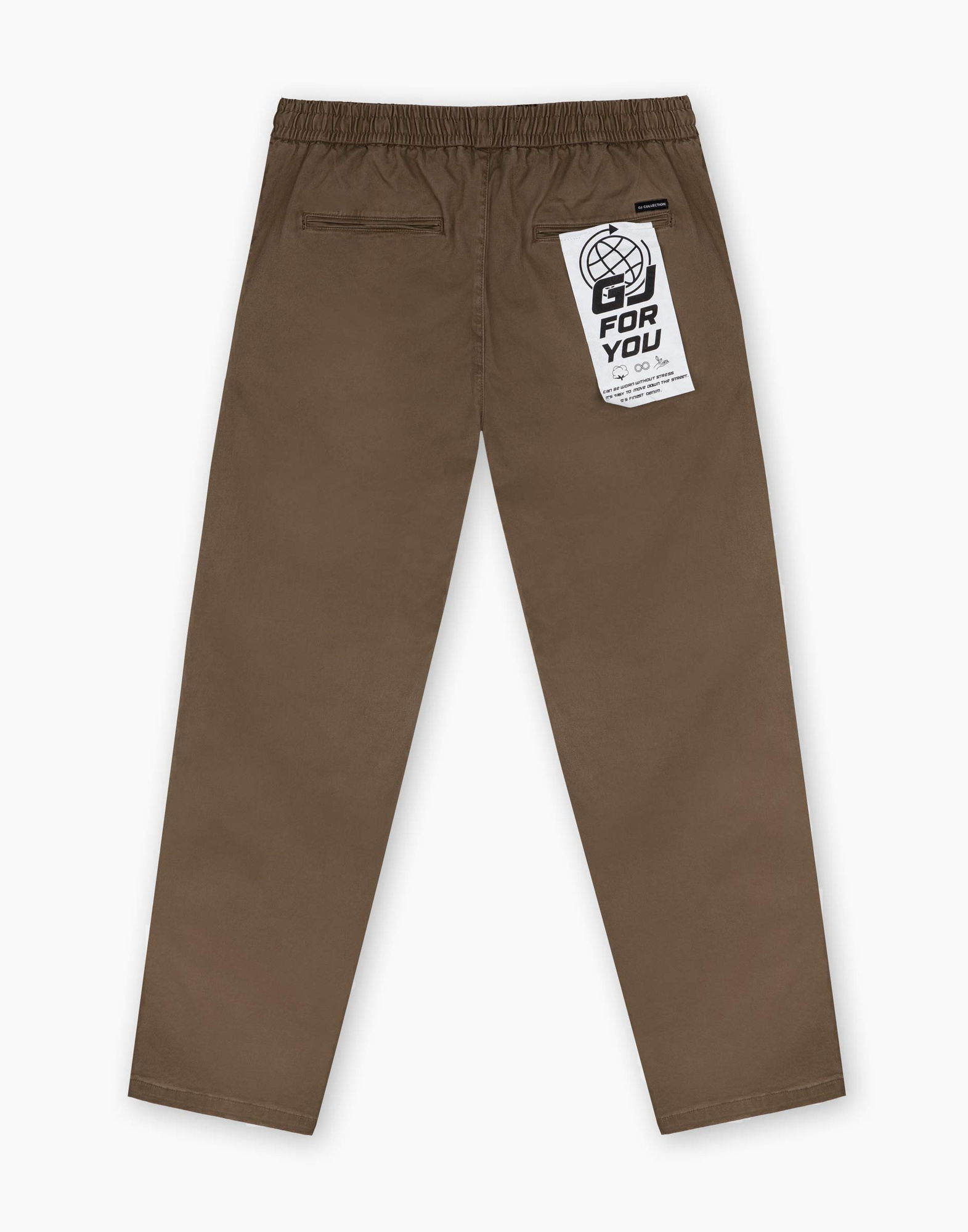 Коричневые джинсы Easy Fit с эластичной талией BJN015946-1 купить по ...