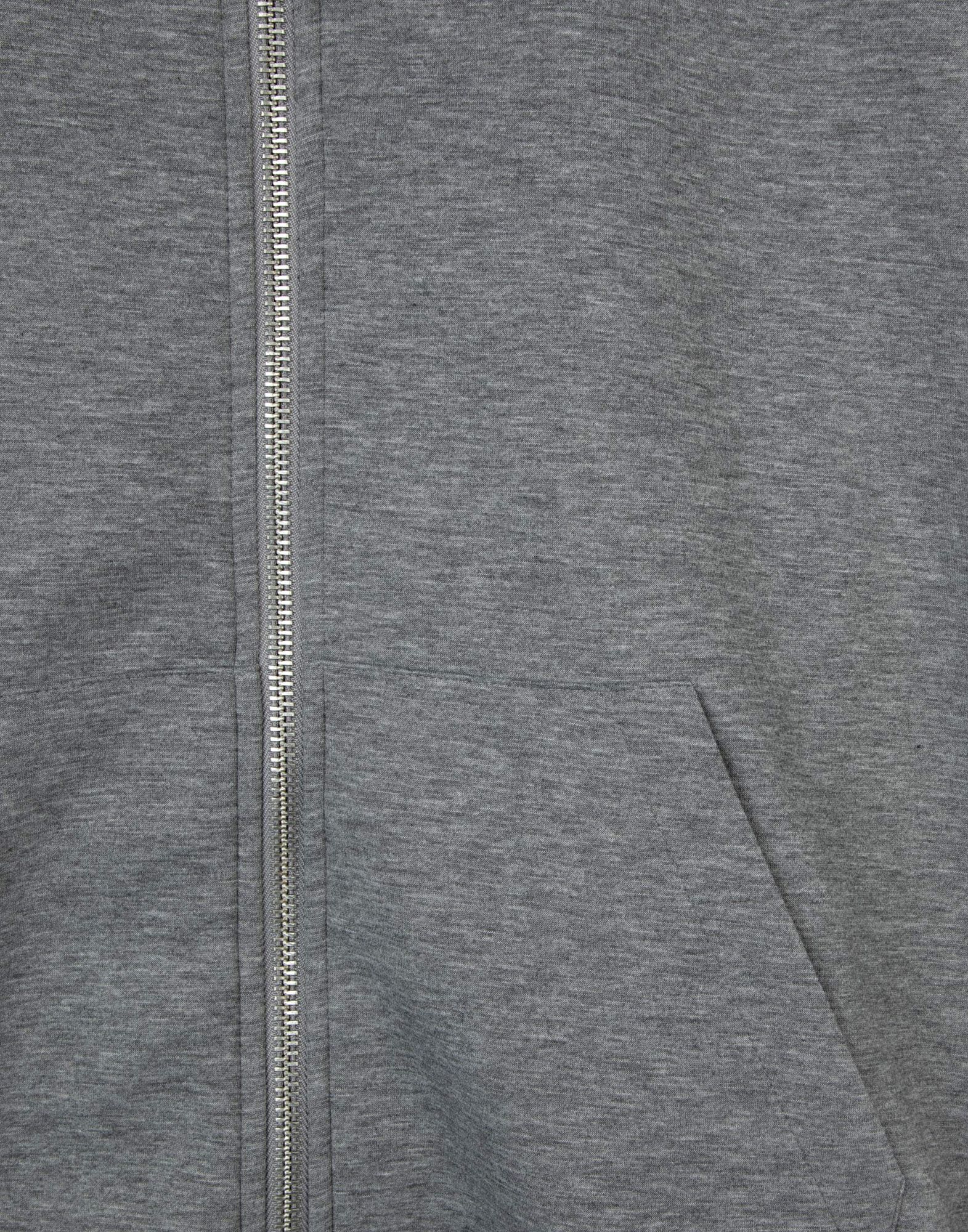 Серая толстовка oversize на молнии с капюшоном GAC023333-2 купить по ...