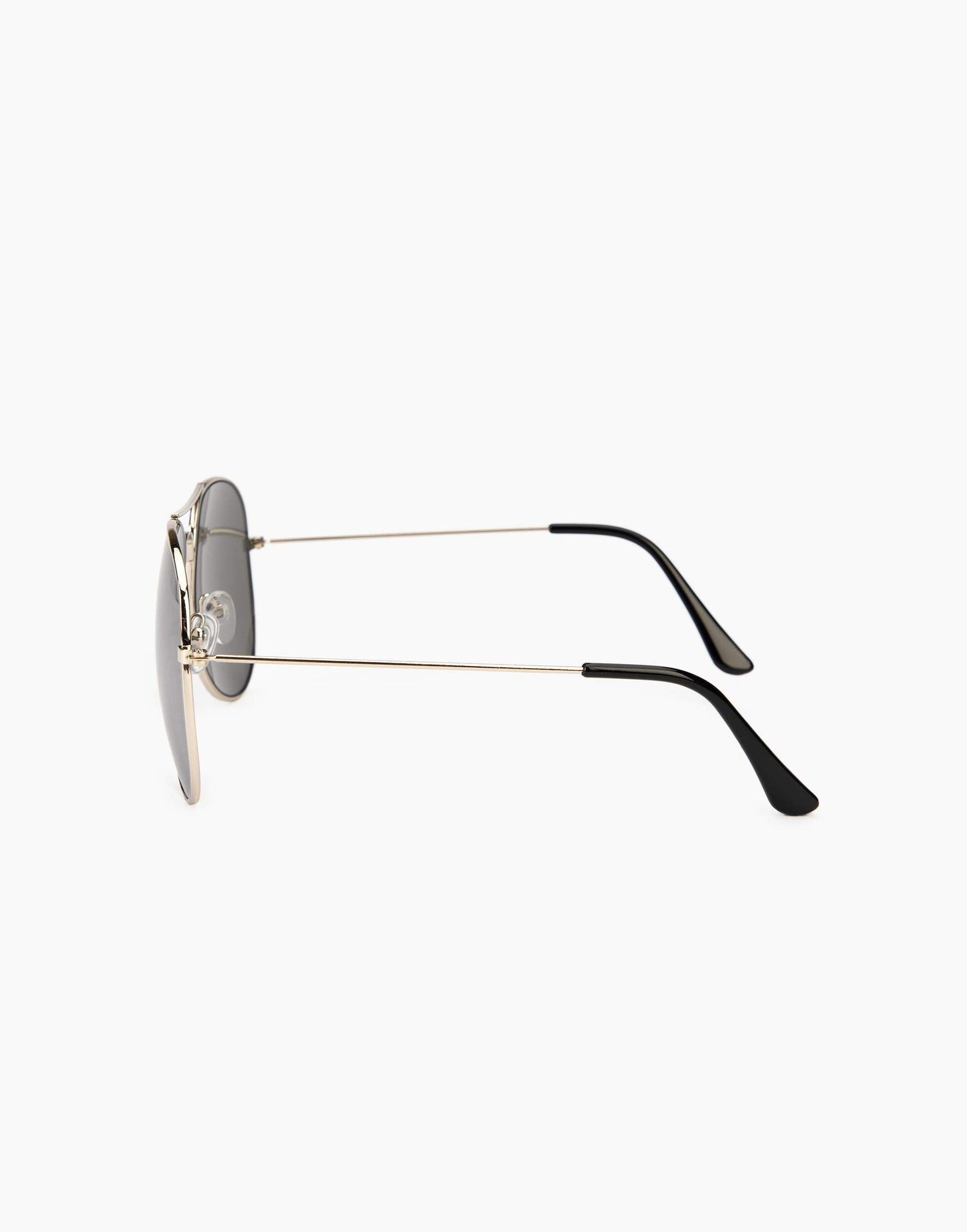 Серебристые солнцезащитные очки Aviator мужские BAS004799-1 купить по ...