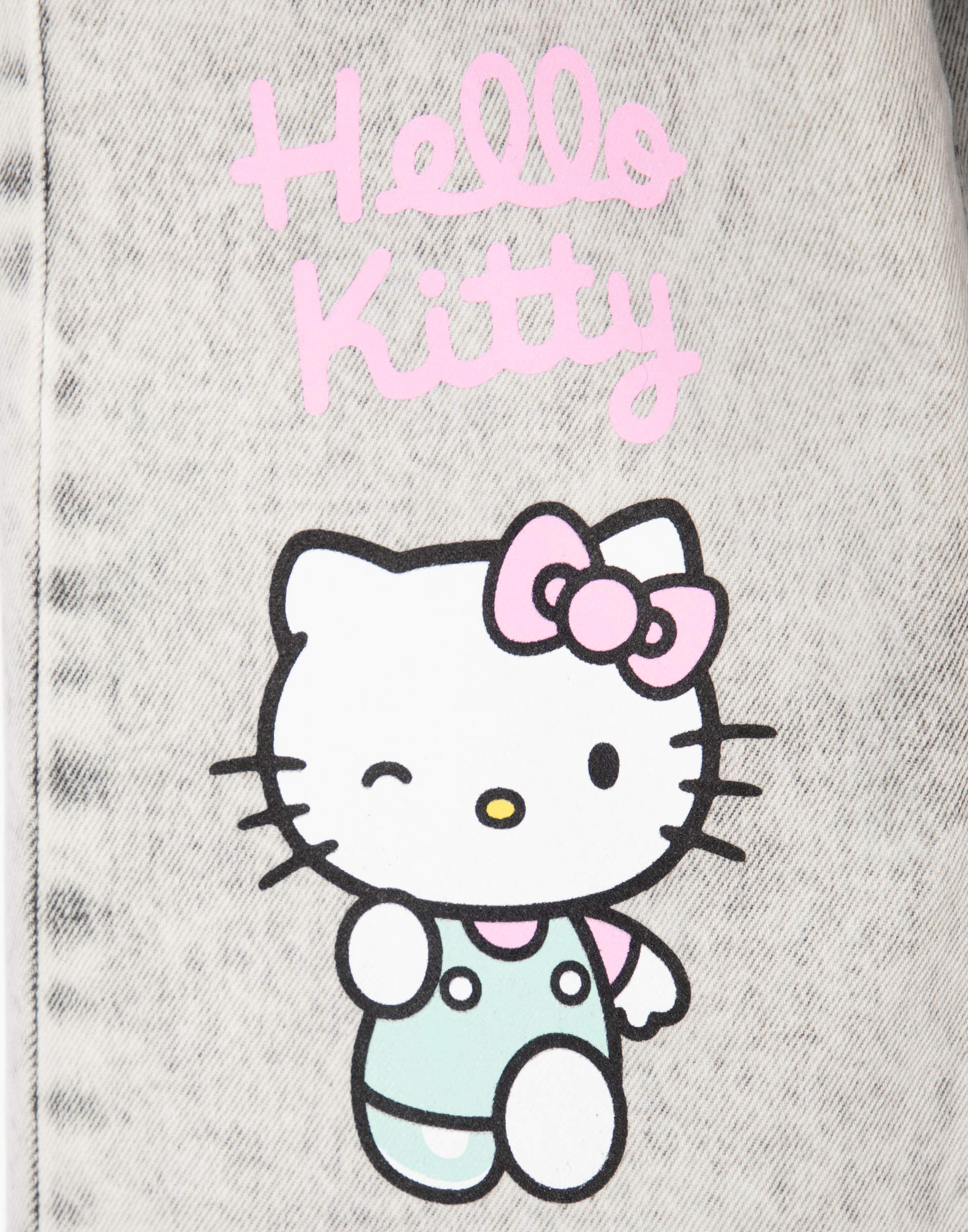 Серые джинсы Long leg с принтом Hello Kitty для девочки GJN028044-1 ...