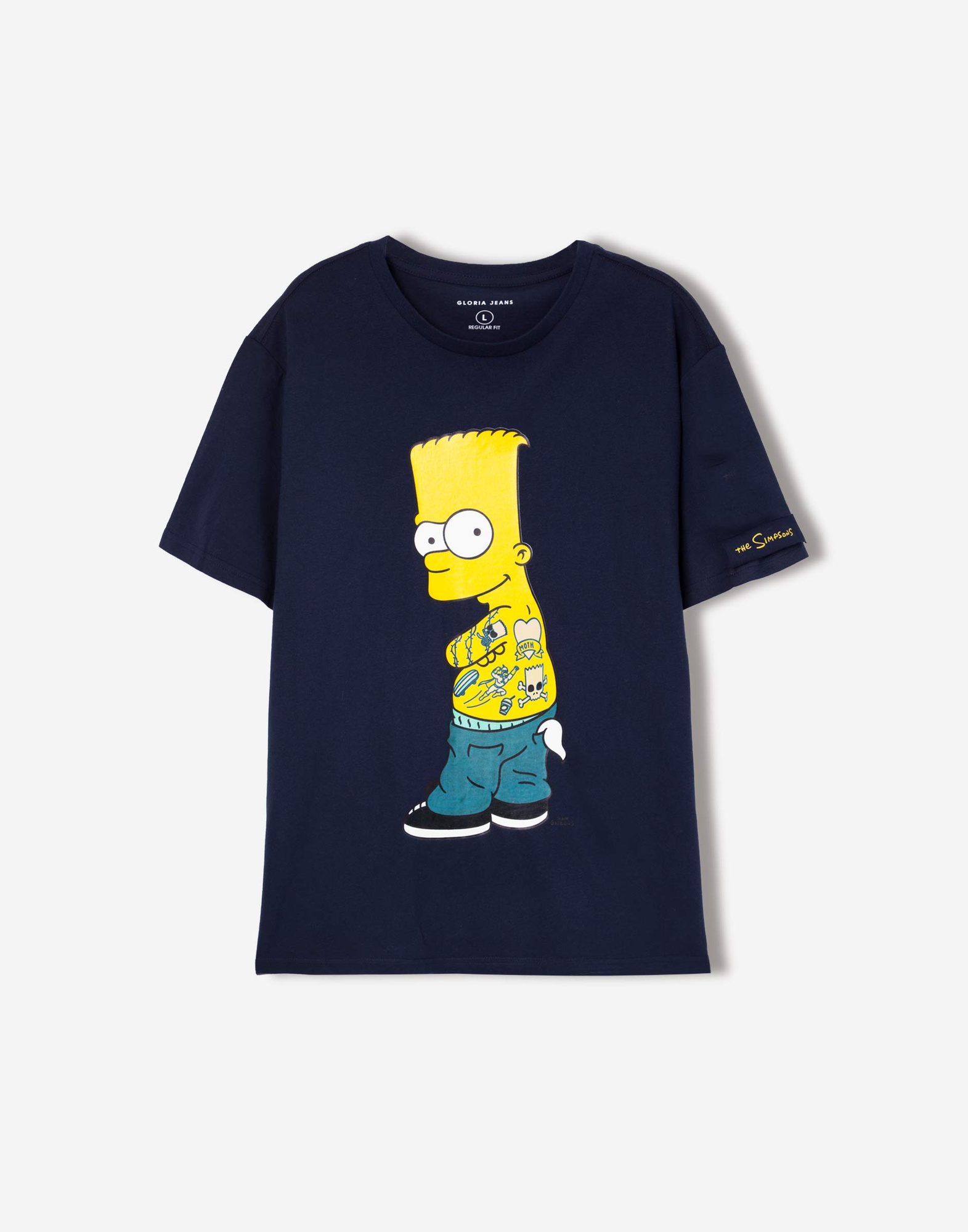Синяя футболка с принтом The Simpsons BKT008737-1