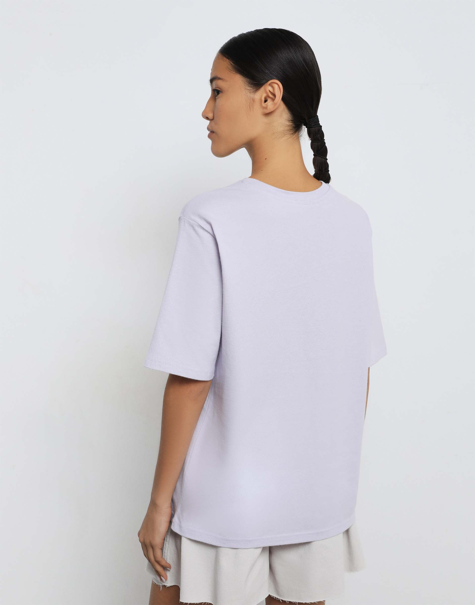 Сиреневая футболка oversize с принтом GKT025908-1 купить по цене от 199 ...