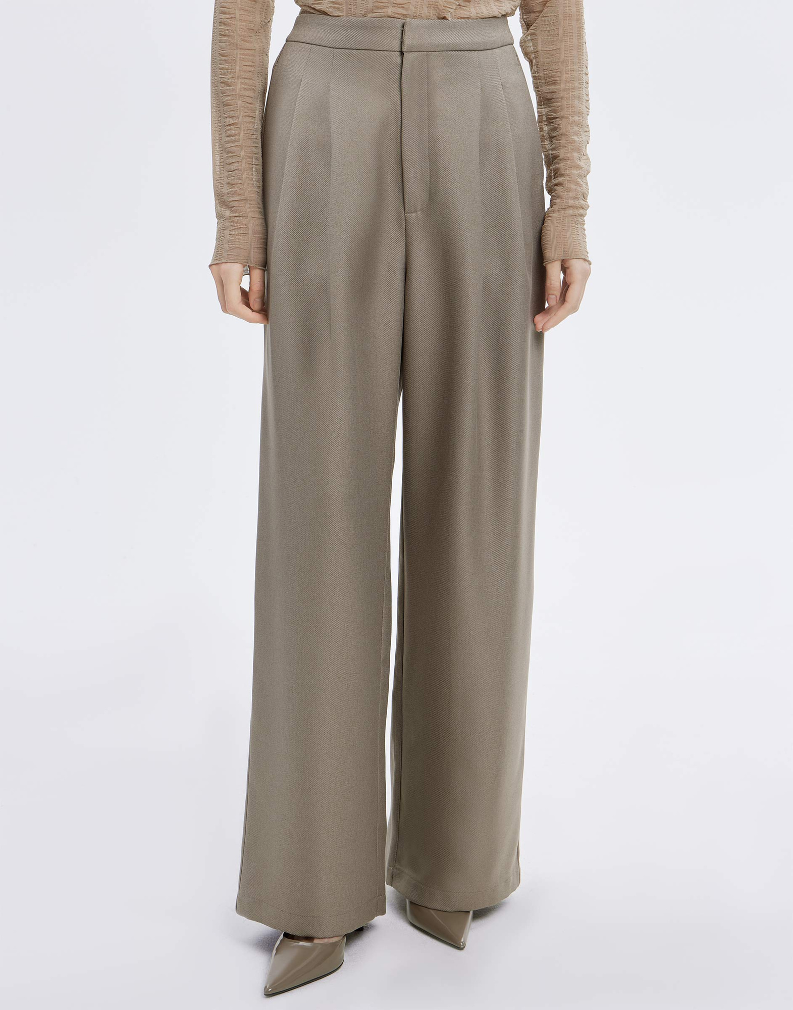 Светло-коричневые брюки Wide leg GPT010379-1 купить по цене от 699 ...